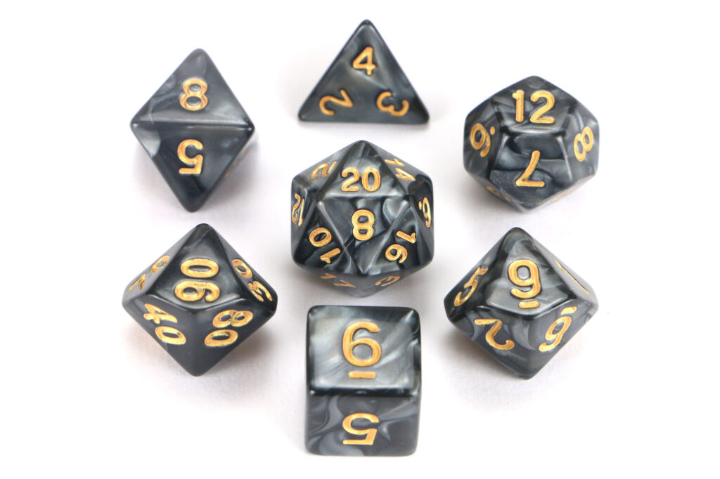 Premium 7-Die Polyhedral Game Dice Set - Delta Dynamic Products