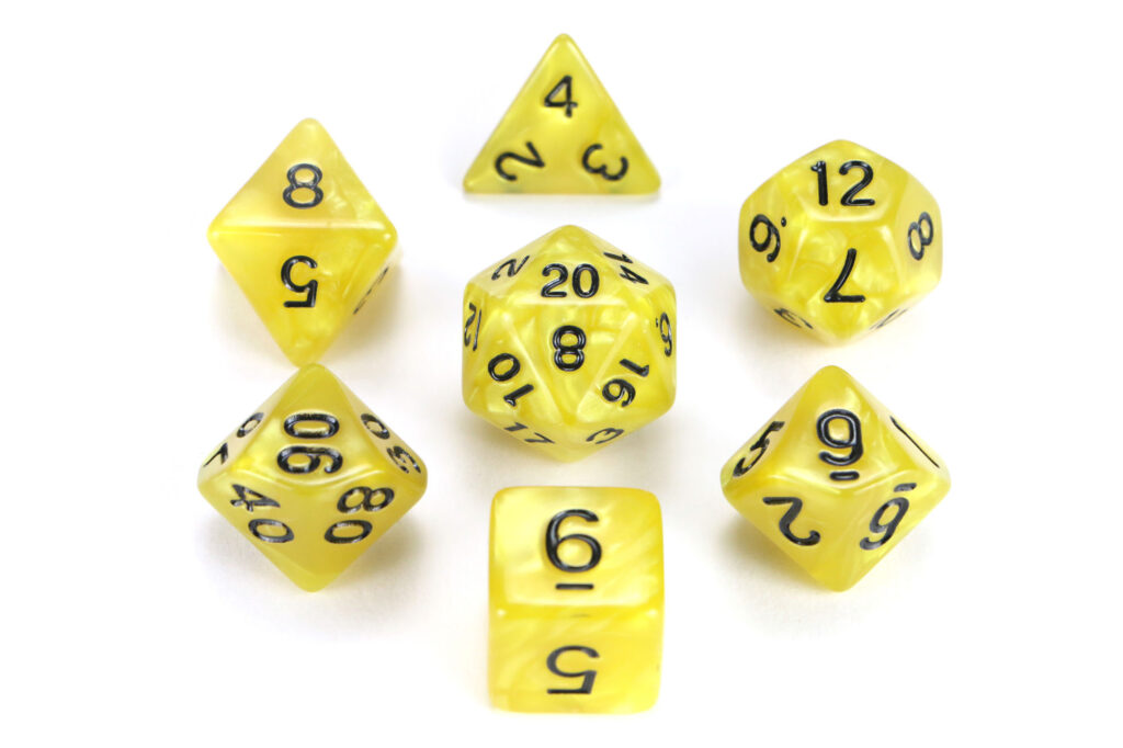 Premium 7-Die Polyhedral Game Dice Set - Delta Dynamic Products